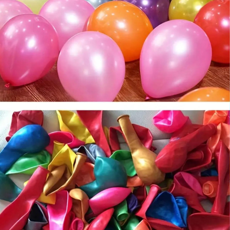 Set 100 buc, Baloane colorate din latex